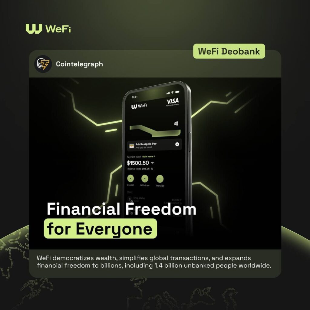 WeFi KOREA – 암호화폐를 위한 '특별한 은행'